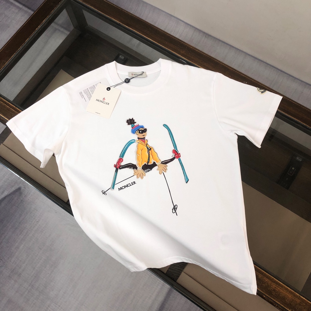 몽클레어 24SS 라운드넥 반팔 ＞ 탑 | Giks-직스